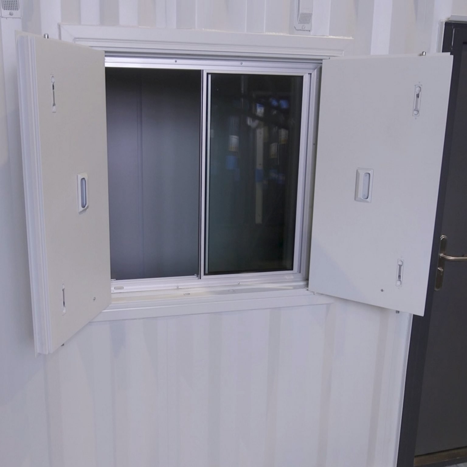Standard Duty Shipping Container Side Door - Latham's Doors