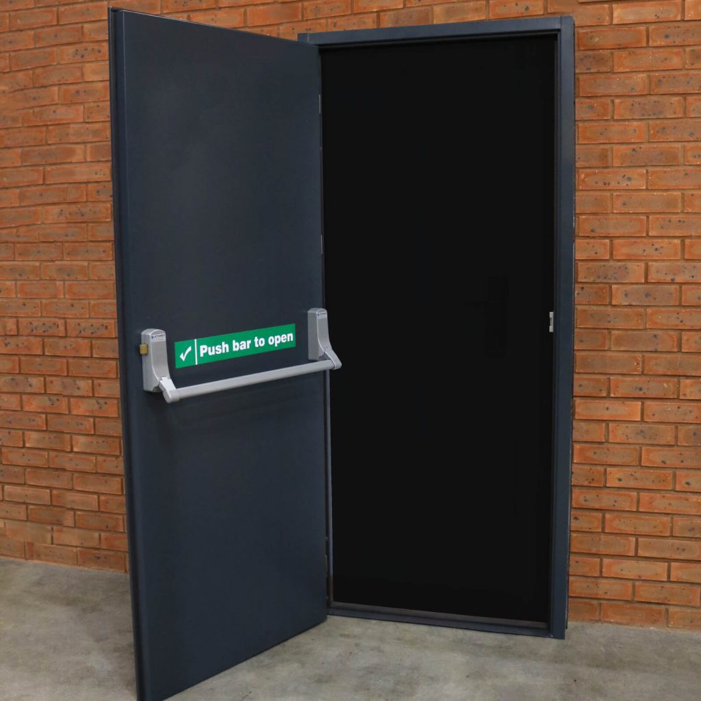 Single Fire Exit Door | Latham's Security Doorsets Single Fire Exit Door | Latham's Security Doorsets