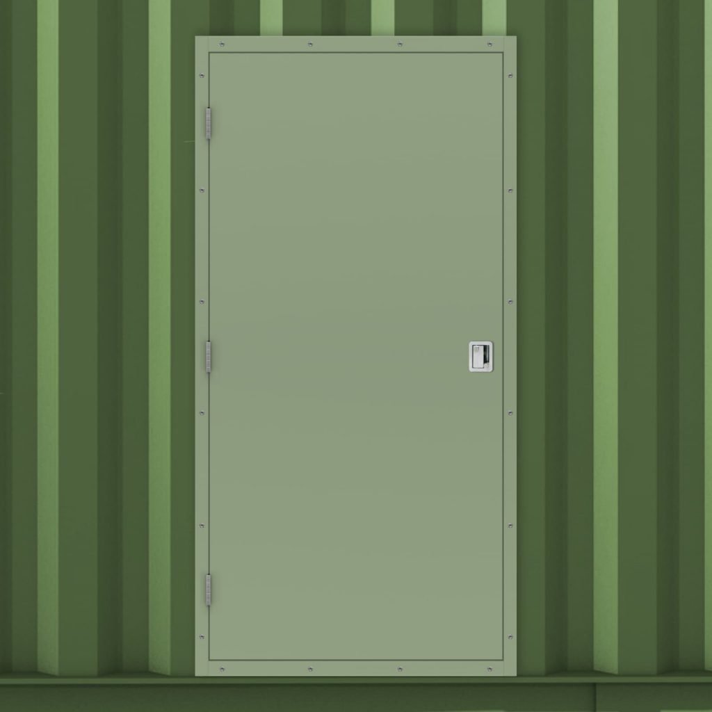 Standard Duty Shipping Container Side Door - Latham's Doors