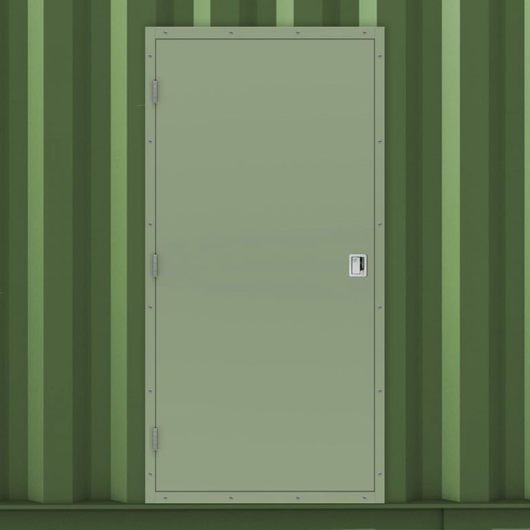 Standard Duty Shipping Container Side Door - Latham's Doors
