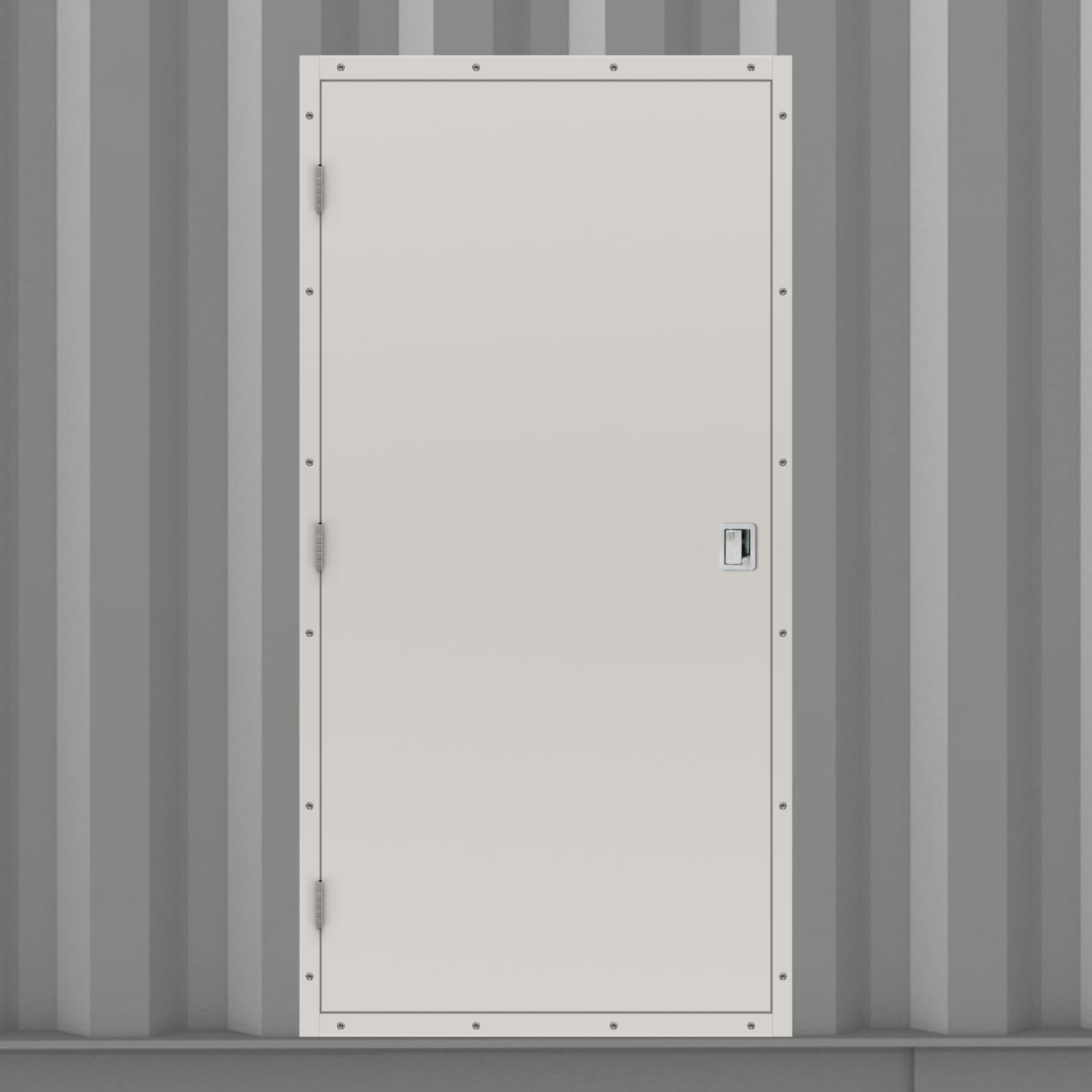 Standard Duty Shipping Container Side Door - Latham's Doors