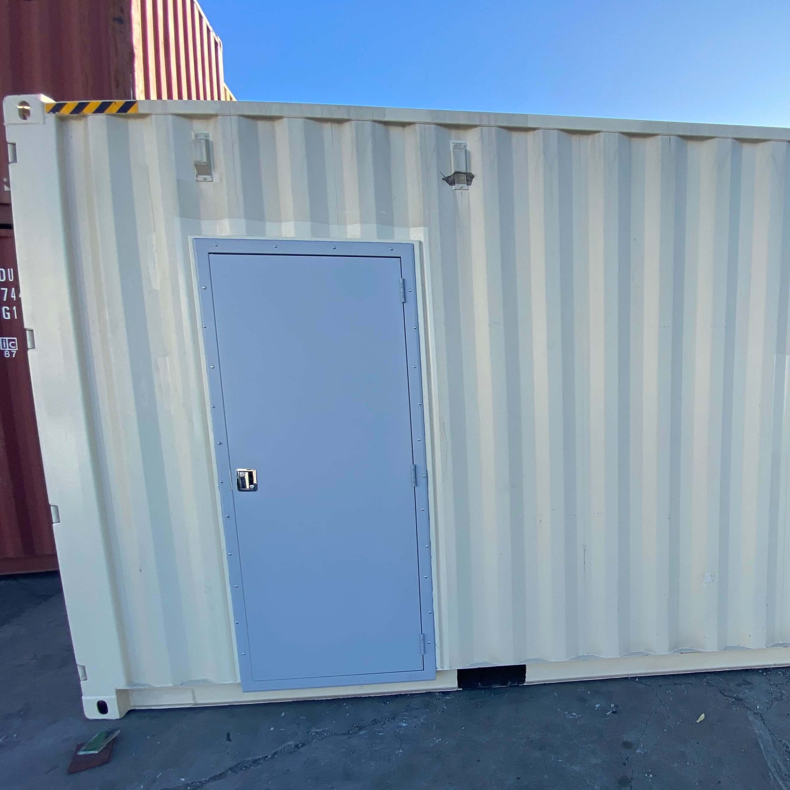 Standard Duty Shipping Container Side Door - Latham's Doors