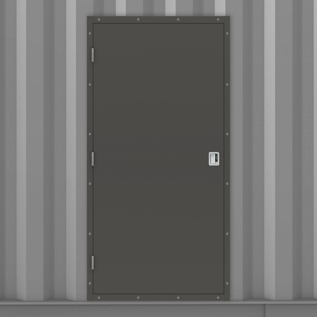 Standard Duty Shipping Container Side Door - Latham's Doors