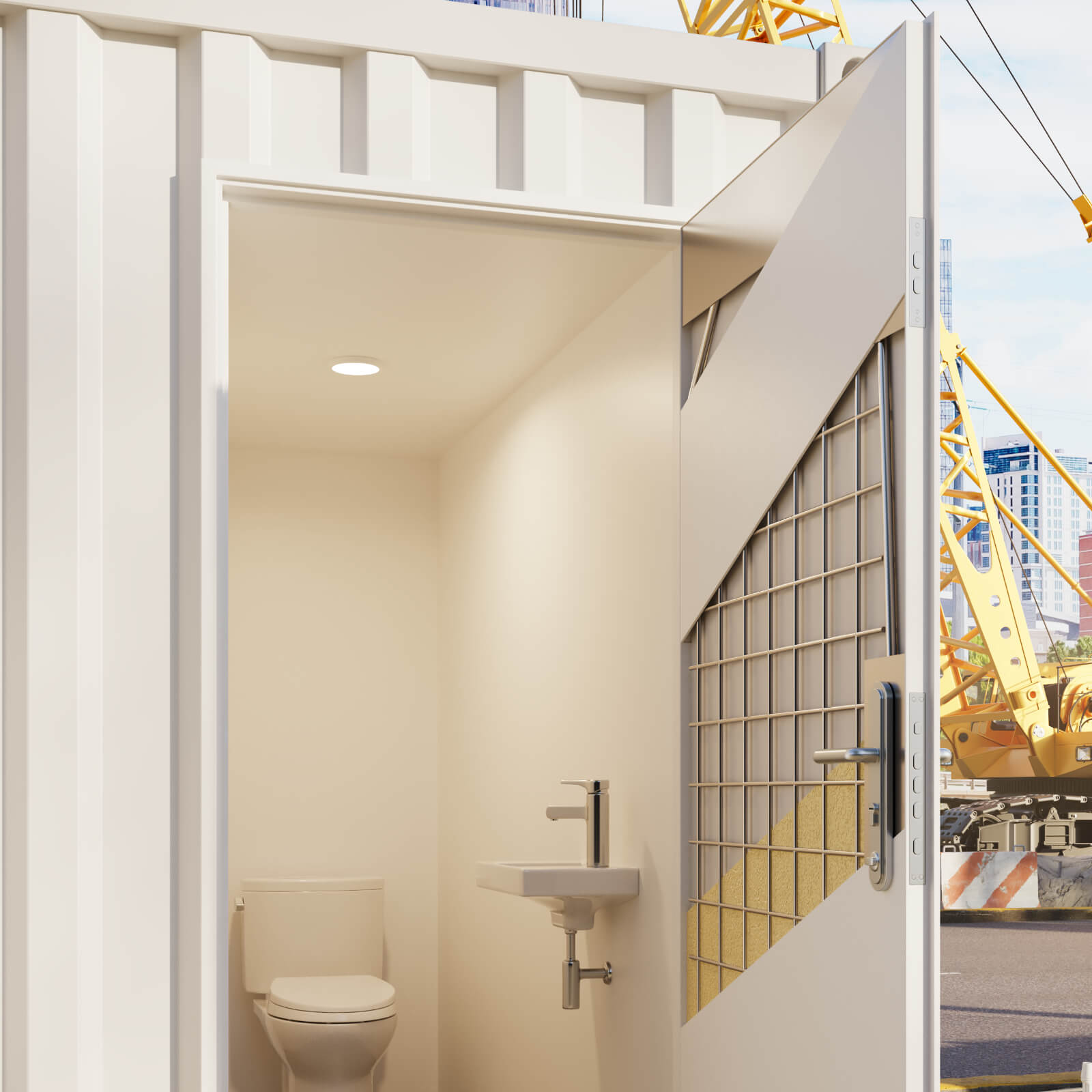 Shipping Container Side Door | Latham's Steel Doors
