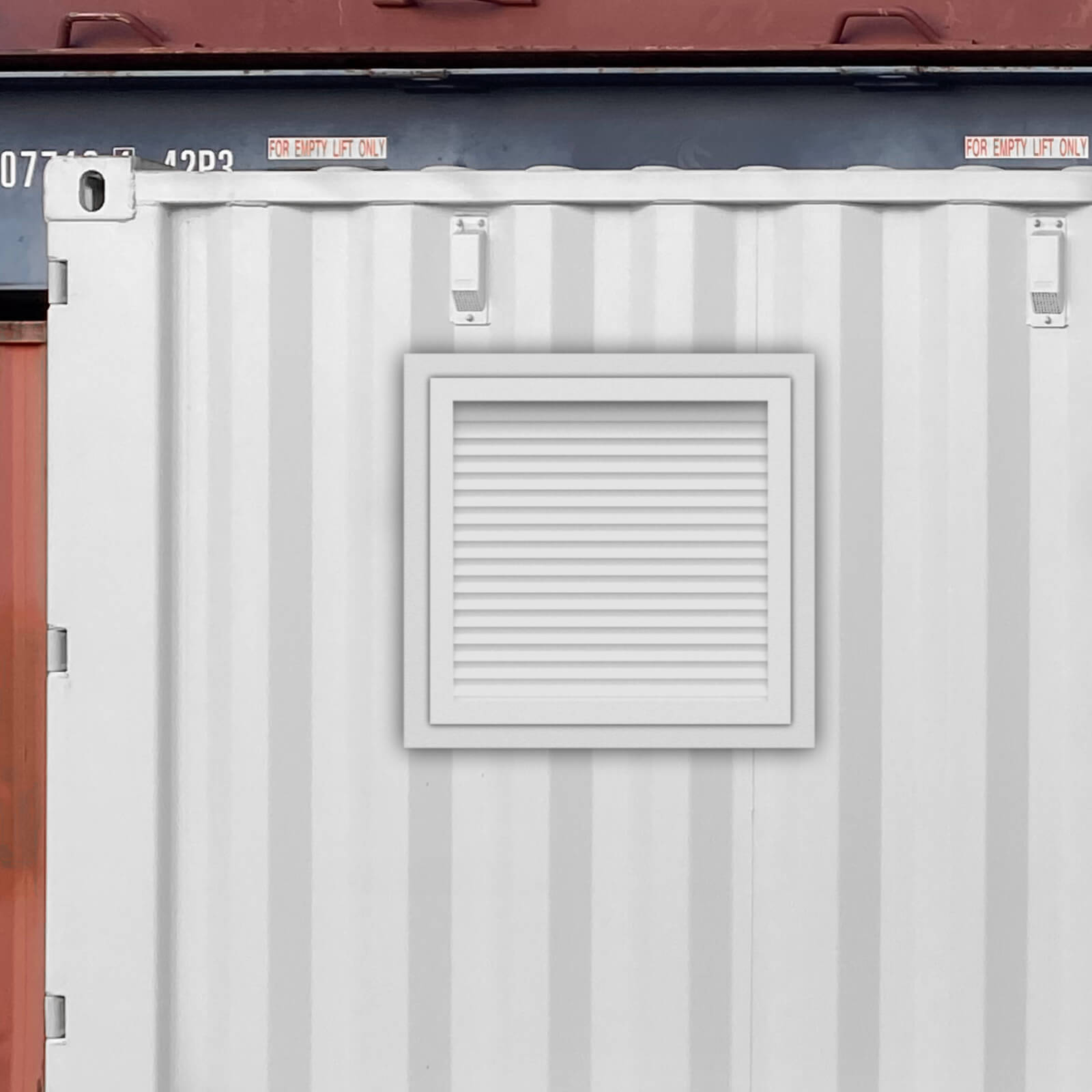 Container Wall Air Relief Grille - Latham's Steel Doors