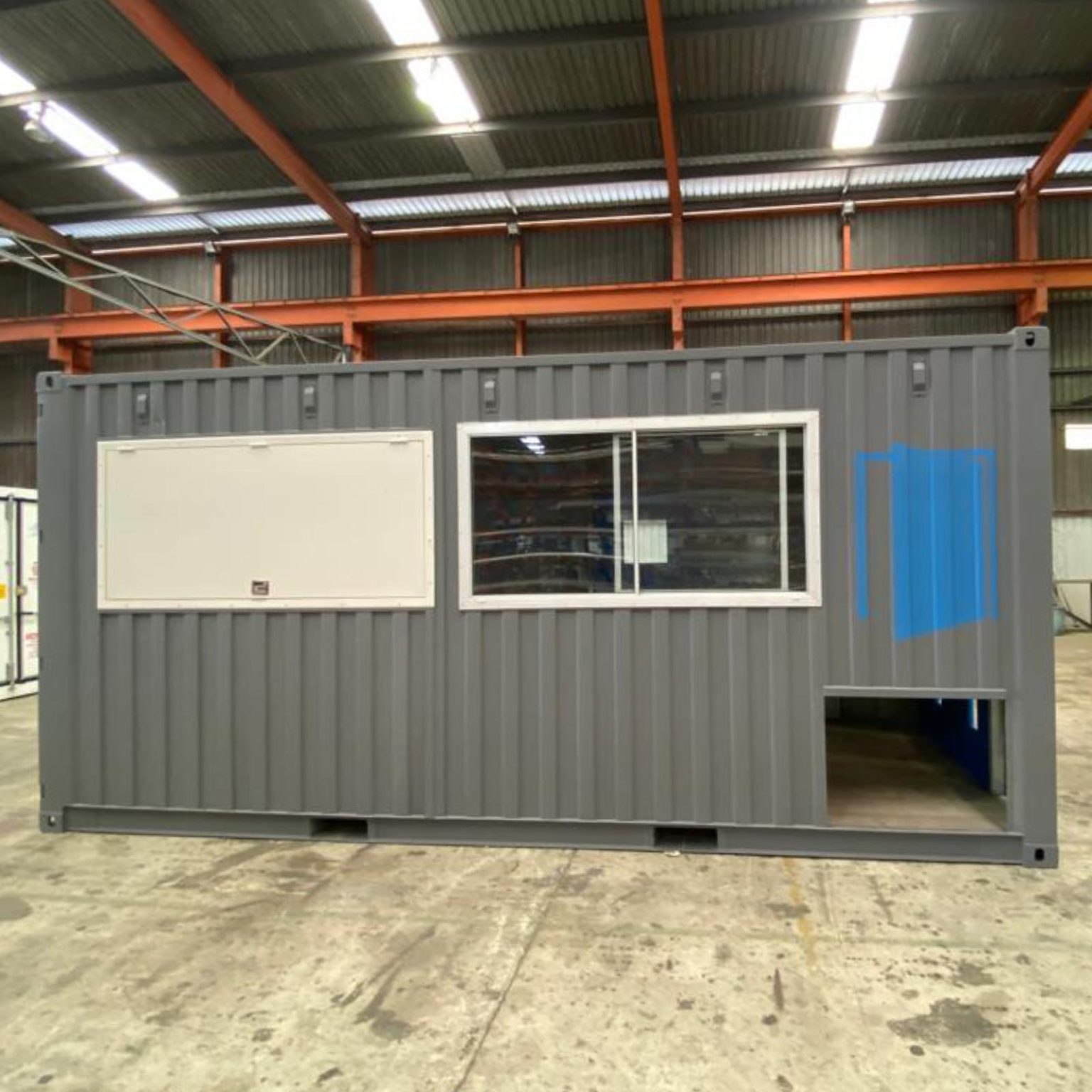 Double Glazed Sliding Shed Window | Latham's Steel Doors