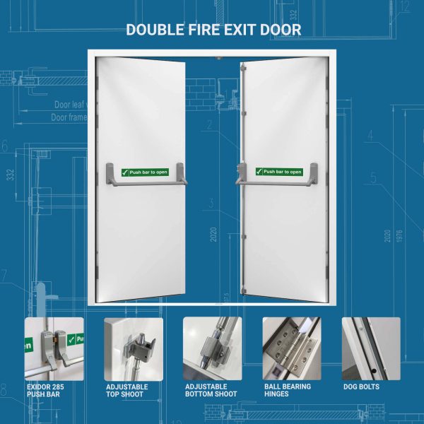 Double Fire Exit Doors Australia | Latham's Steel Doors