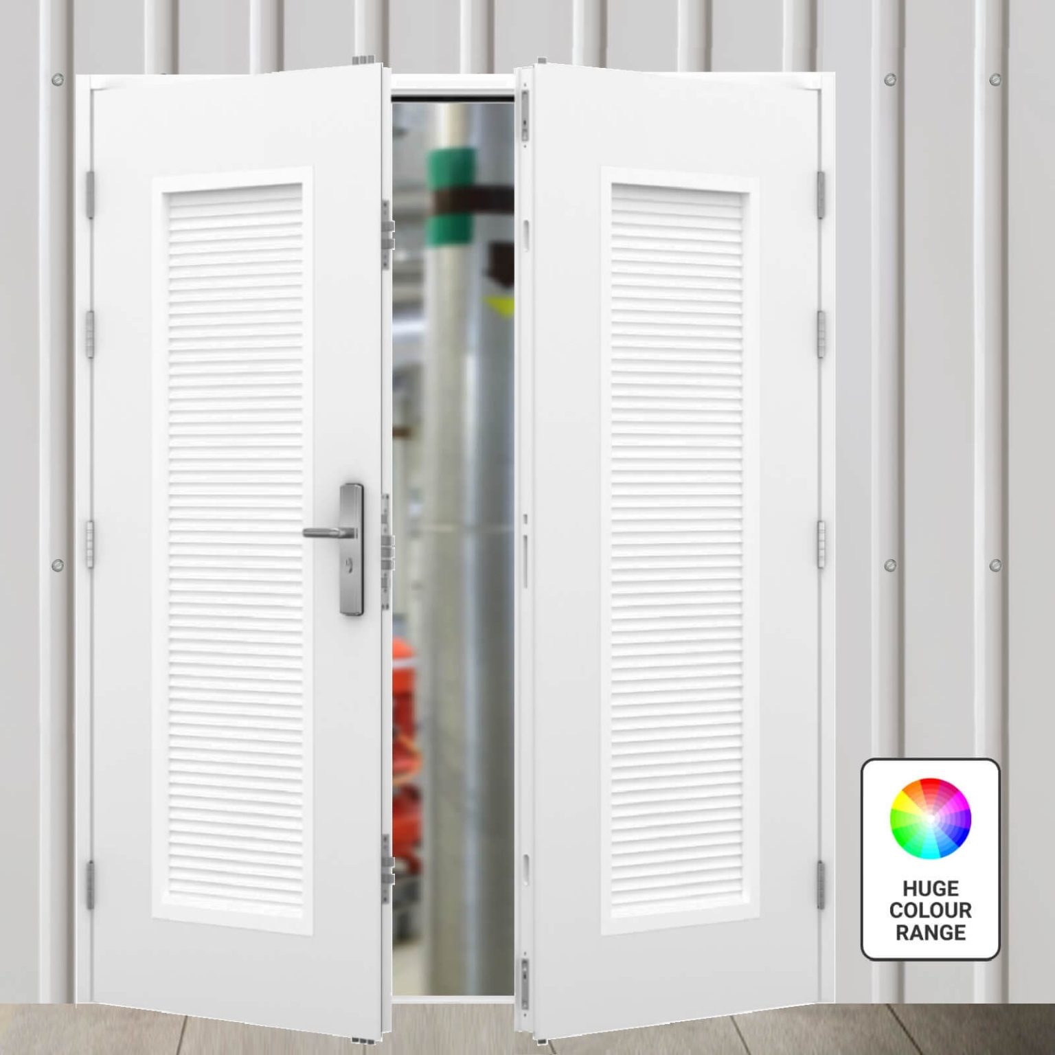 Double Door with Air Relief Grilles - Air Vents | Latham's