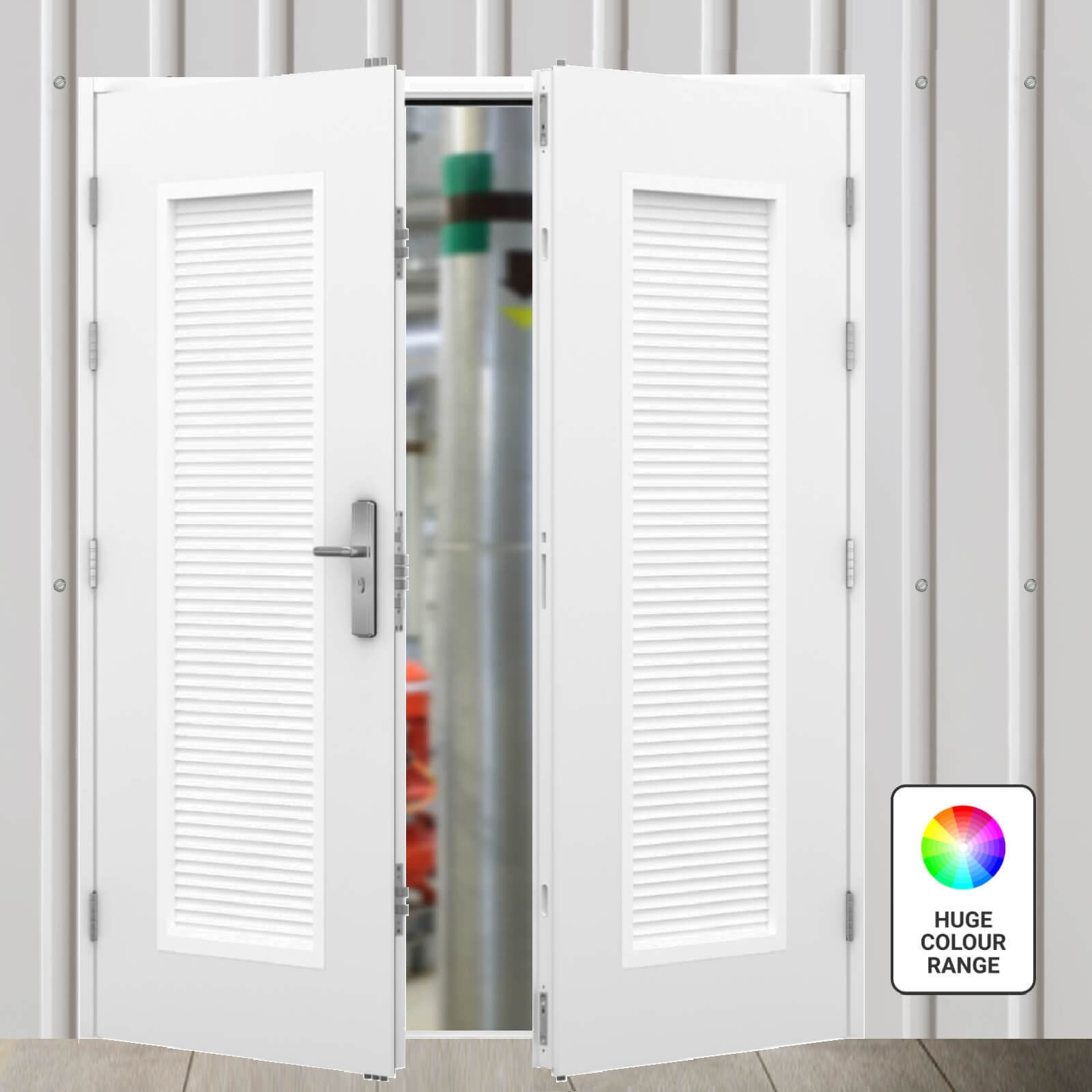 Steel Air Vent Doors with Air Relief Grilles | Latham's Door