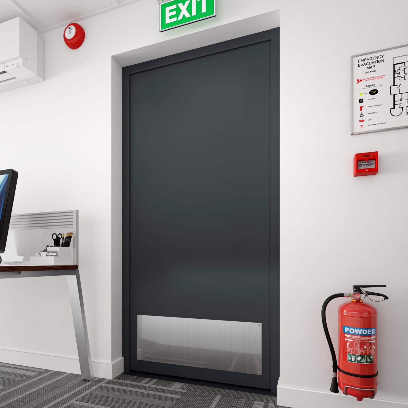 Kick Plate - Latham's Security Doorsets (Australia) PTY Ltd
